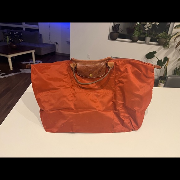 Longchamp | Bags | Longchamp Rust Le Pliage | Poshmark